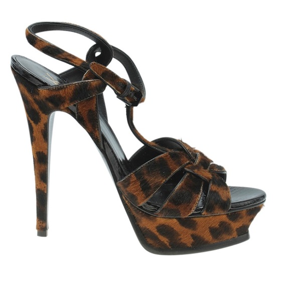 Saint Laurent | Shoes | Ysl Saint Laurent Tribute Platform Leopard ...